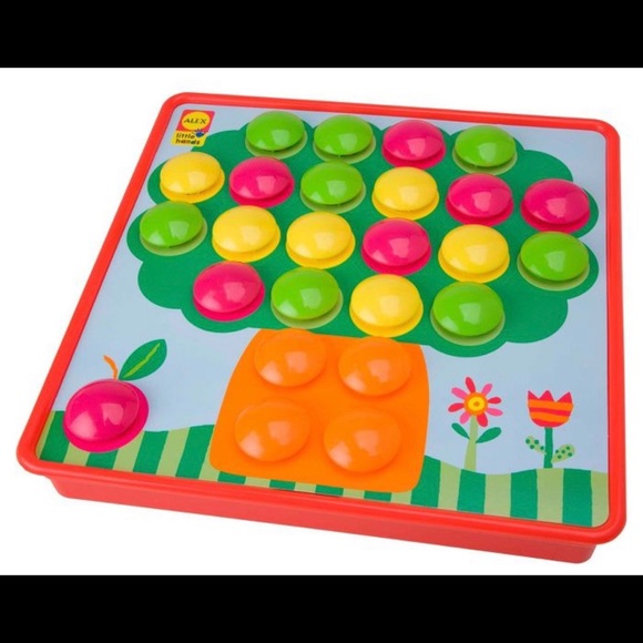 Other | New Button Art Toy Matching Mosaic Pegboard Games | Poshmark